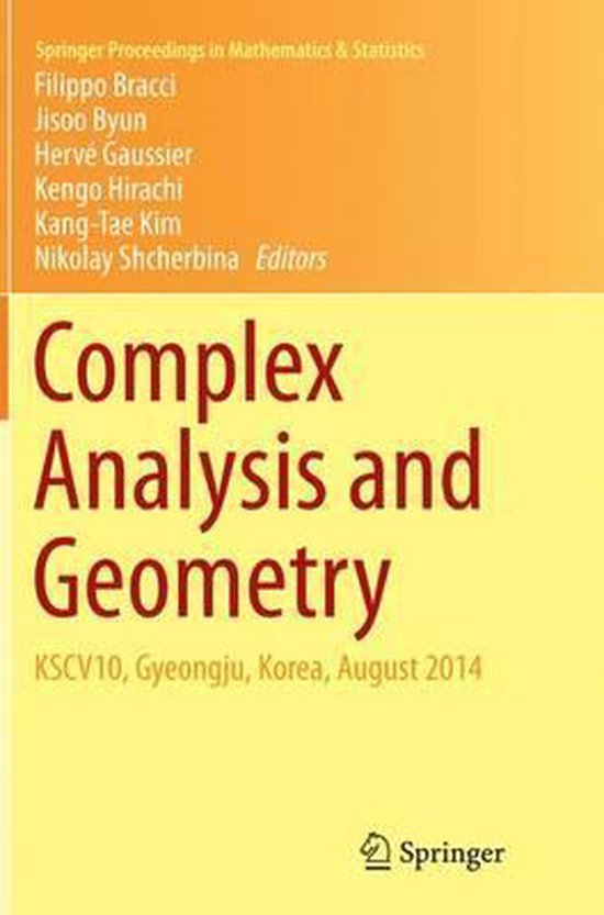 Complex Analysis and Geometry | 9784431562696 | Boeken | bol.com