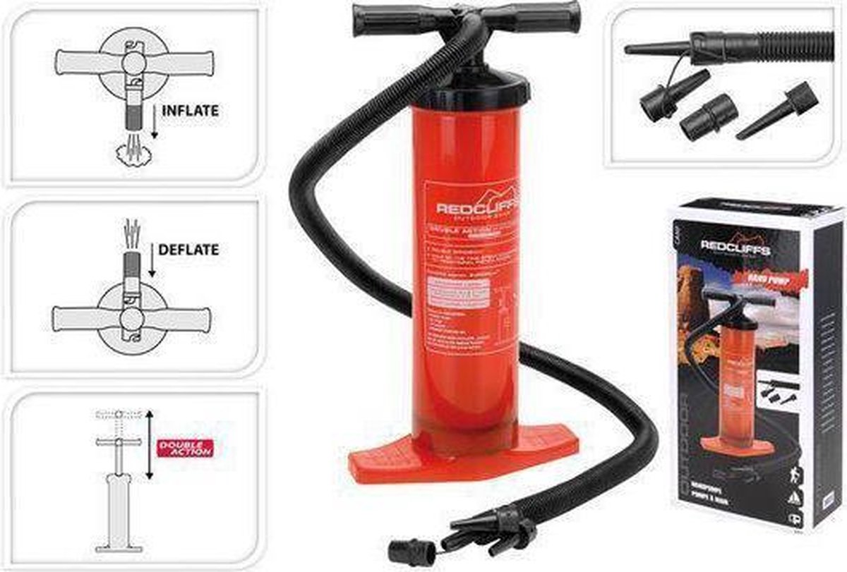 Redcliffs - Double action - handpomp voor luchtbed | bol.com