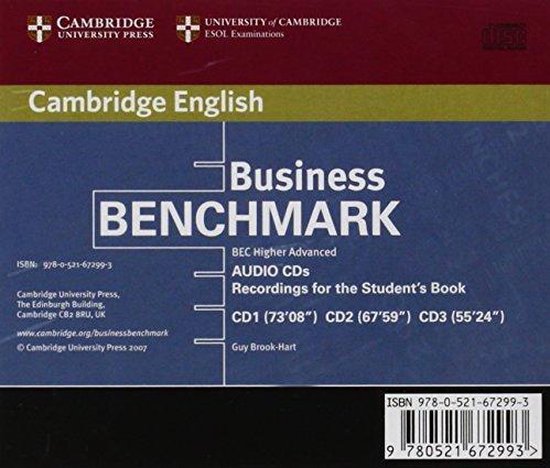 Business Benchmark Advanced Audio CD BEC Higher, Guy Brook-Hart ...