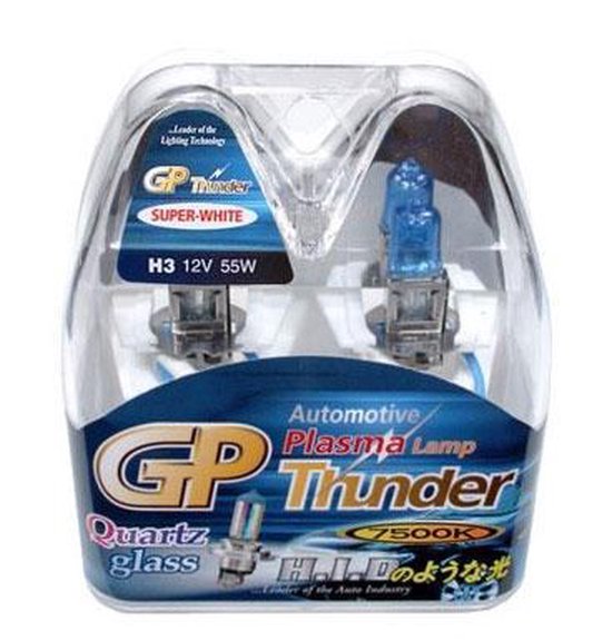 GP Thunder v2 H3 Cool White Xenon Look 7500k 55w | bol