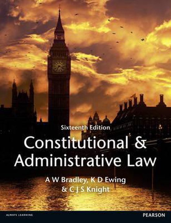 Constitutional and Administrative Law | 9781447904212 | A. Bradley ...