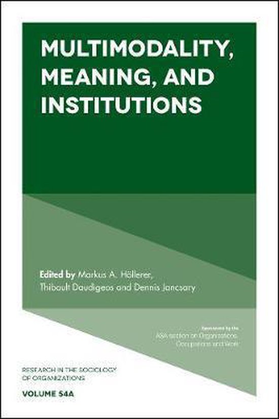 Multimodality, Meaning, and Institutions | 9781787433304 | Boeken | bol.com