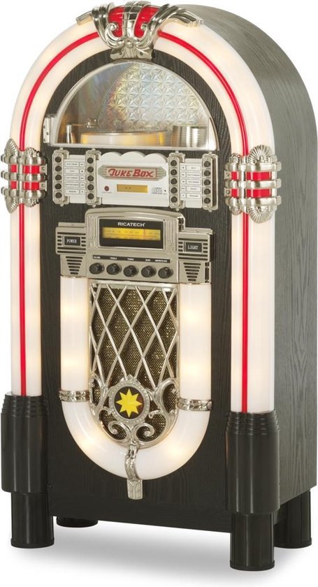 Ricatech RR950 Bluetooth Jukebox Zwart | bol