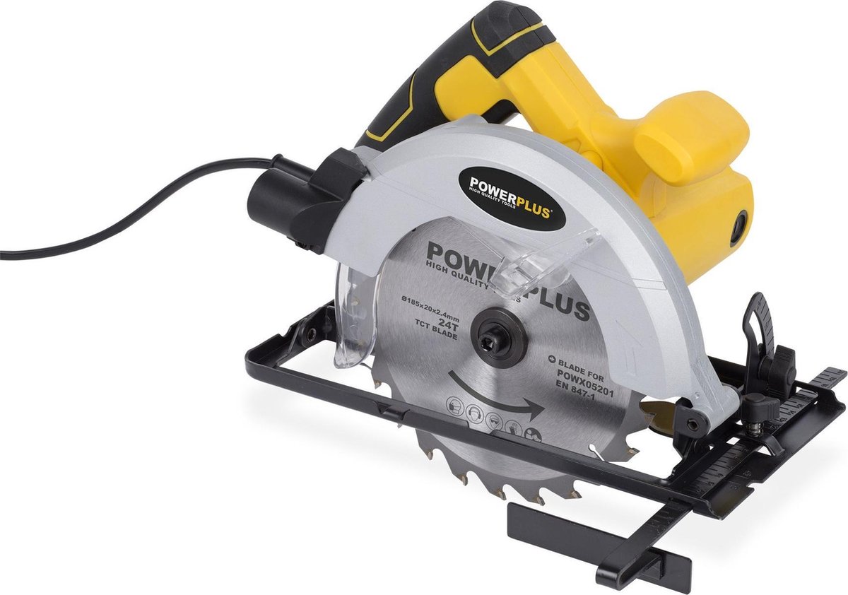 Powerplus POWX05201 Cirkelzaag 1200W | Cirkelzaagmachine D185mm | bol.com