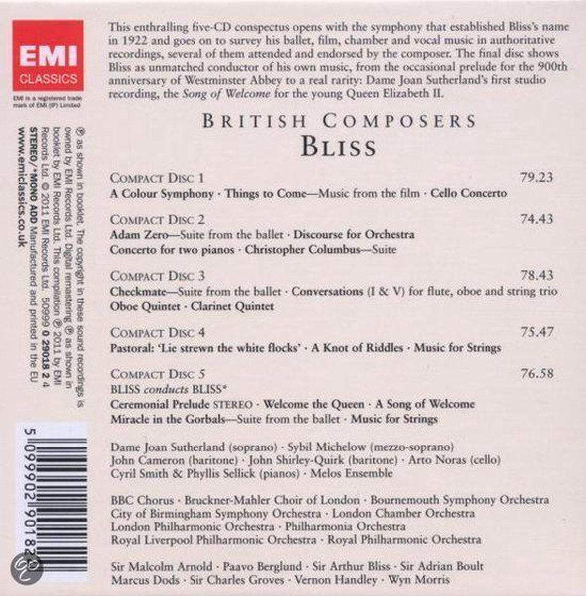 British Composers - Arthur Bli, A. Bliss | CD (album) | Muziek | bol.com