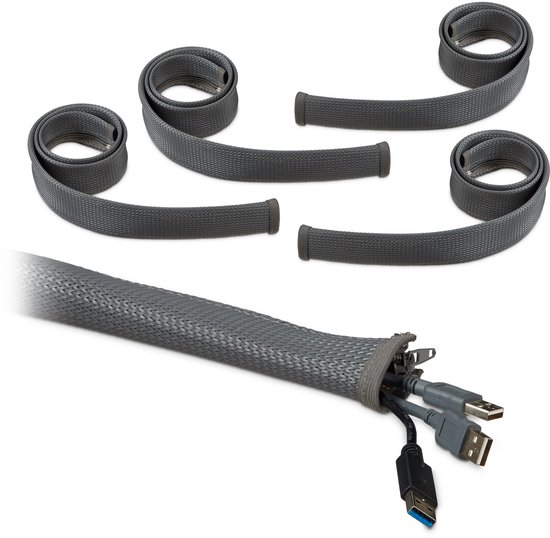 5x kabelsok met ritssluiting - cable sleeve - kabelhoes ...