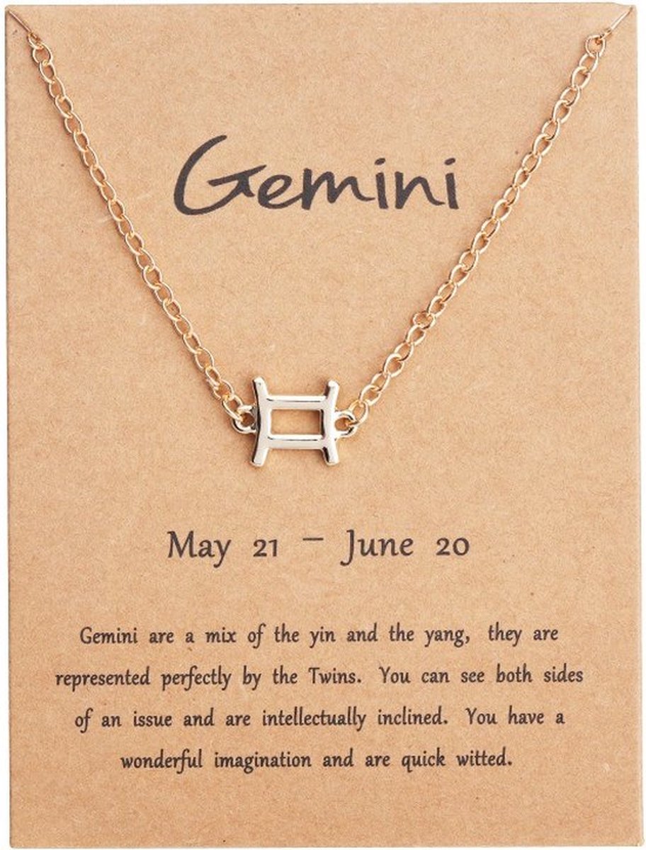 Bixorp Stars Sterrenbeeld Enkelbandje Tweeling (Gemini) Hanger ...
