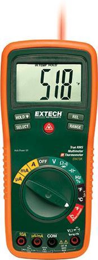Extech EX470A TRMS multimeter - CAT III 600V - groot display ...