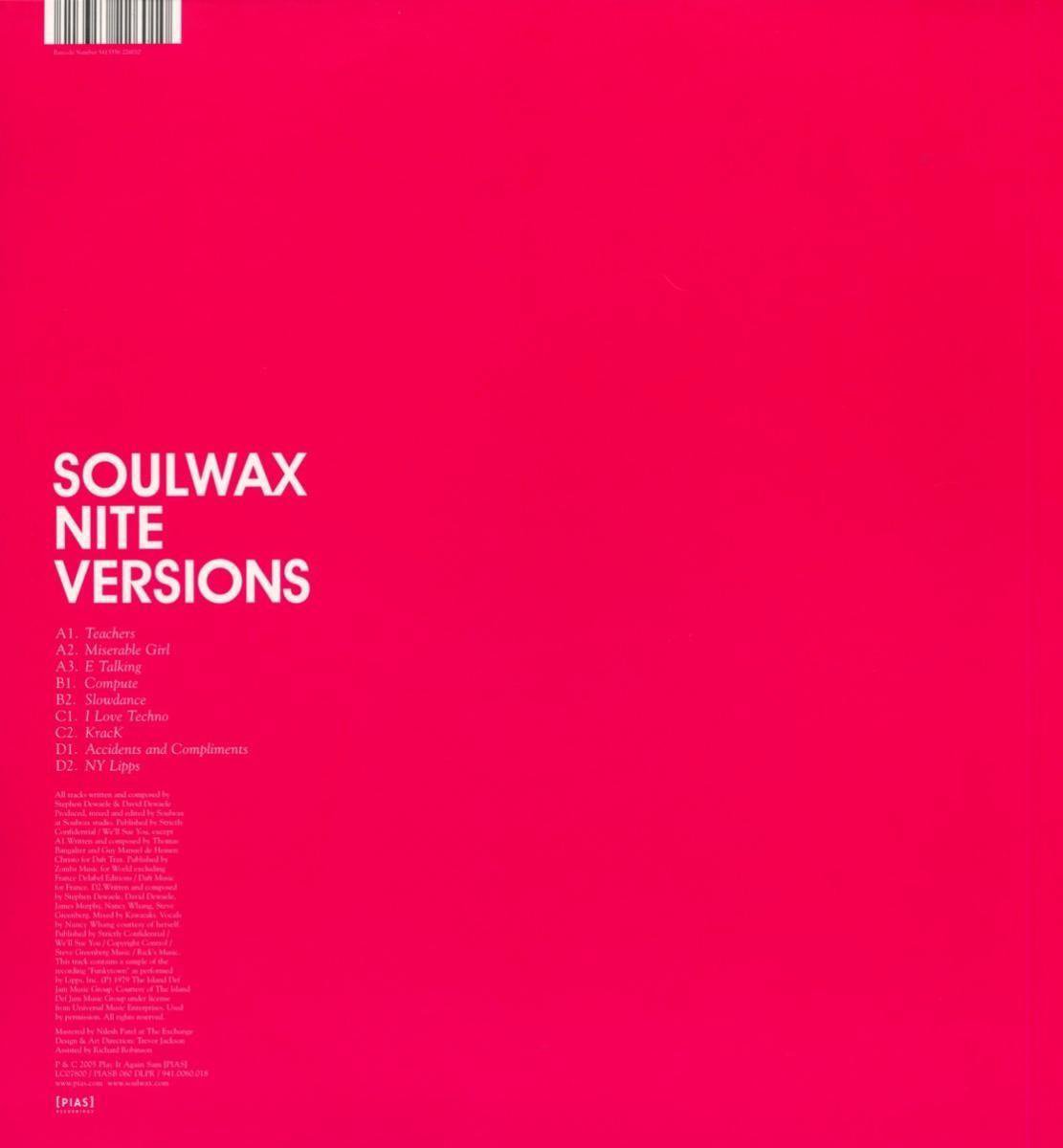 Nite Versions, soulwax | LP (album) | Muziek | bol.com