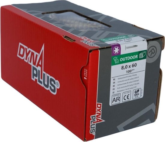 Dynaplus - Torx 40 Tellerkop schroeven - 8 x 60mm - AR-Coating ...