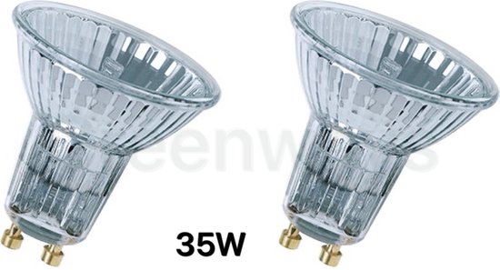 Osram - Halogeen - GU10 - 35W - Halopar 16 - Dimbaar - Reflector - Spot (2 STUKS) | bol.com