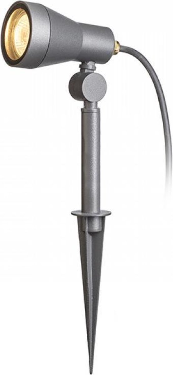 WhyLed DIREZZA on spike silver grey 230V GU10 35W IP54 | bol.com