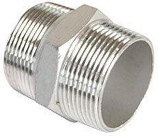 Dubbele nippel Nr.280 RVS - 1/4 | bol