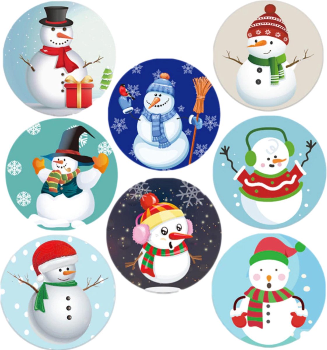 500 Kerststickers-Stickers Kerstmis-Sluitstickers Kerst ...