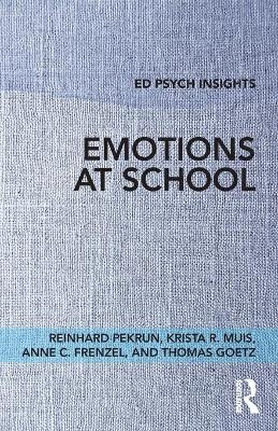 Ed Psych Insights- Emotions at School, Reinhard Pekrun | 9781138733107 ...