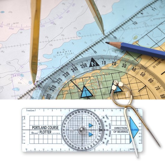 Portland Course Plotter Pack (Koersplotter met Kaartpasser) | bol