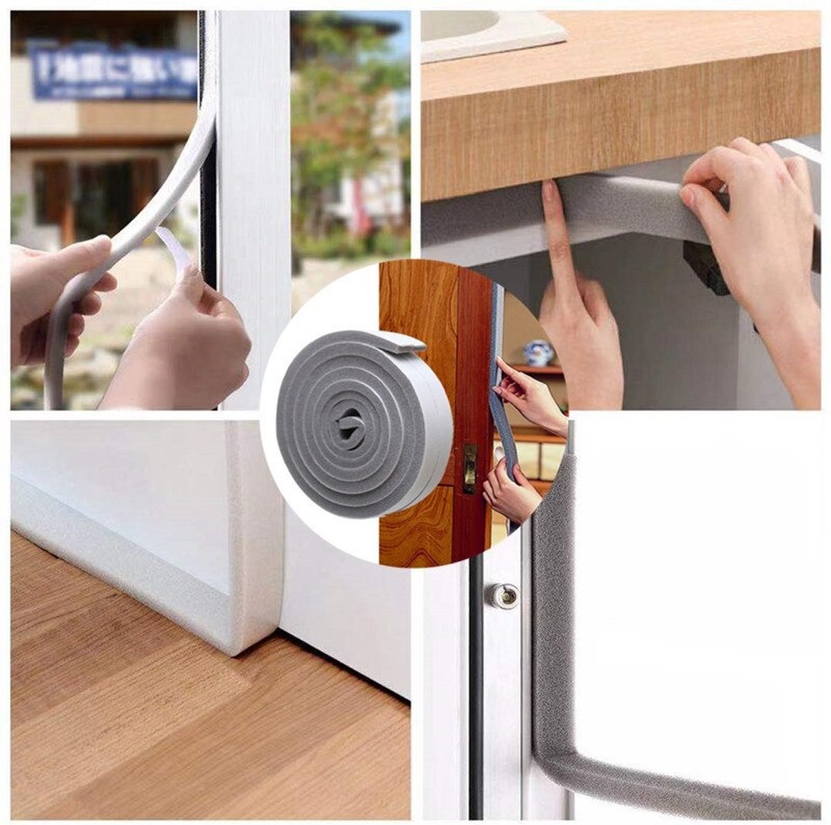 WiseGoods Luxe Zelfklevende Tochtstrip - Tochtstrips Voor Deuren ...