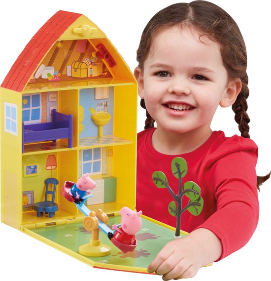 Peppa Pig - een draagbaar huis met een tuin geliefd bij alle kleintjes ...