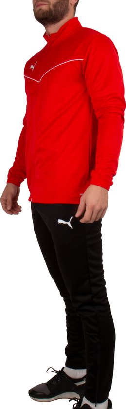 Puma Teamrise Trainingspak - Maat L - Mannen - rood/zwart | bol