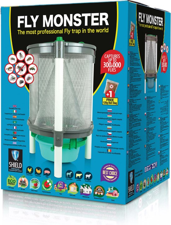 Shield Fly Monster extra grote vliegenval | bol.com