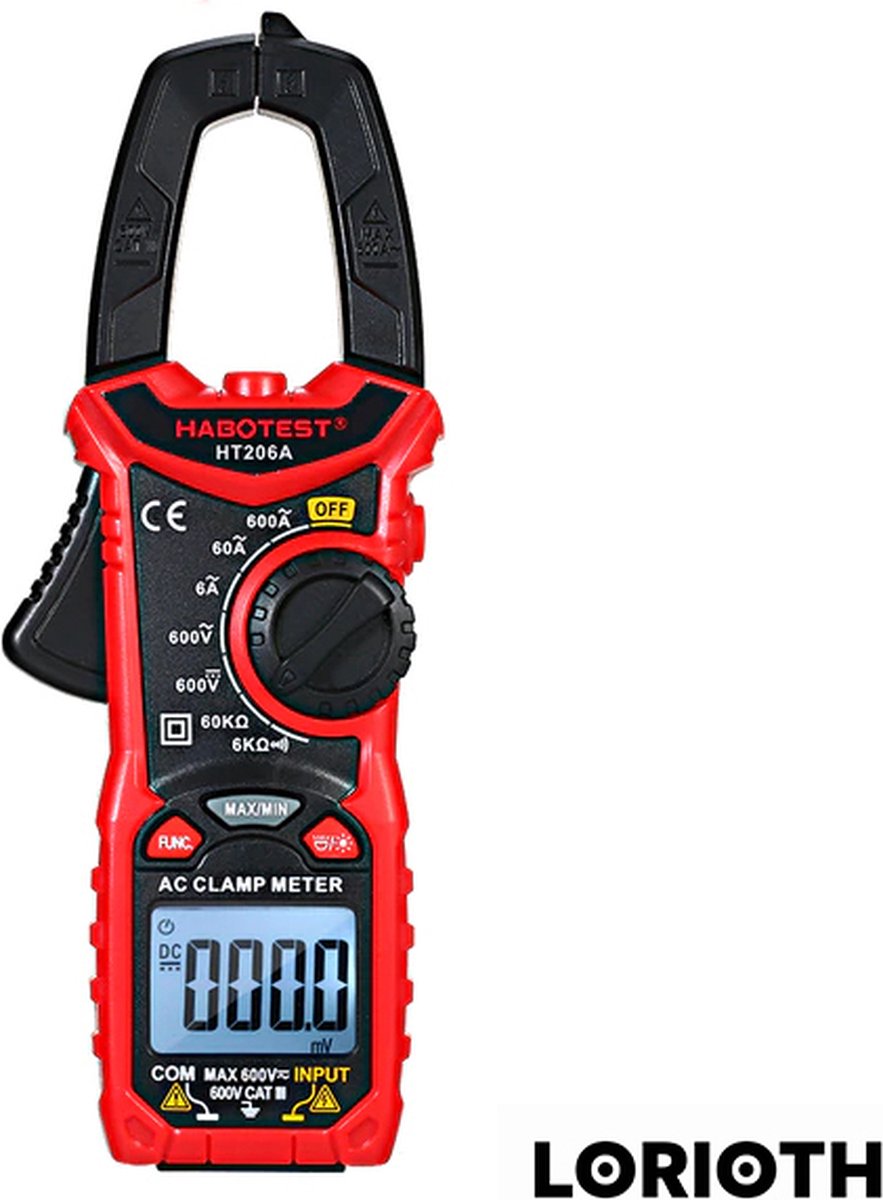 LORIOTH® Stroomtang - Ampèretang - Tang Meter Stroom - Elektrisch ...