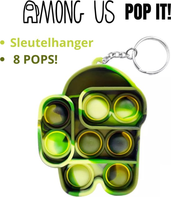Fidget Toy - Among Us Pop It – Among Us Sleutelhanger – Groen [TMD ...