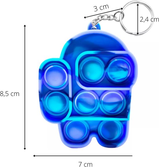 Fidget Toy - Among Us Pop It – AmongUs Sleutelhanger – Blauw [TMD ...