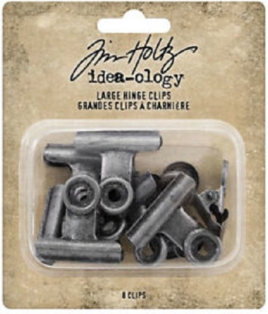 Idea-ology Tim Holtz Hinge Clips Large (8pcs) (TH93787) | bol.com