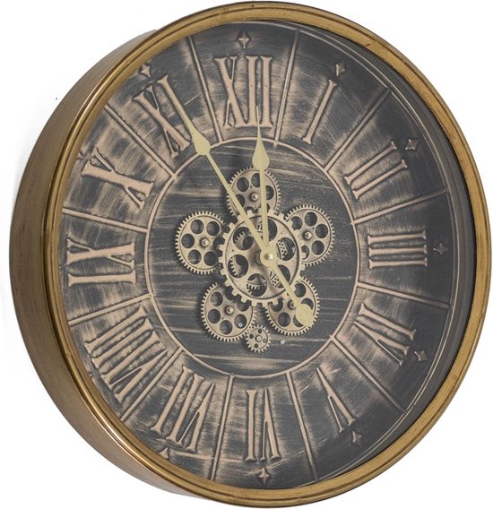 Vtw Living - Raderklok - Wandklok - Klok - Retro - Vintage - 60 cm ...