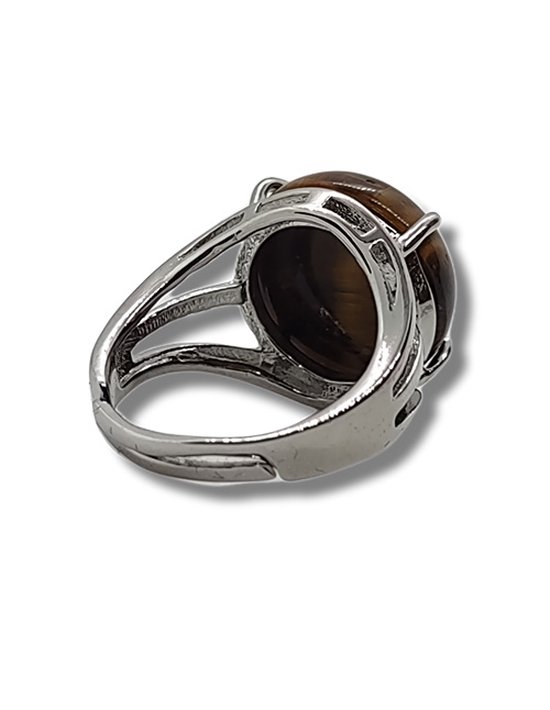 Stones & Bones® Ring Tijgeroog verstelbaar | bol