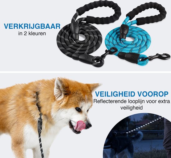 Pawzle Hondenriem - Hondentuig - Hondenlijn - Reflecterend - Inclusief Hondenspeeltje... | bol