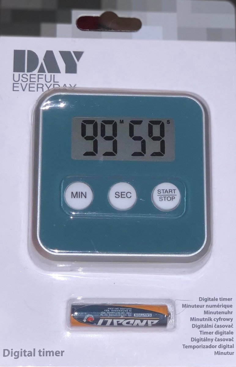 Digitale Kookwekker - Magnetisch - Groen - Inclusief Standaard en ...