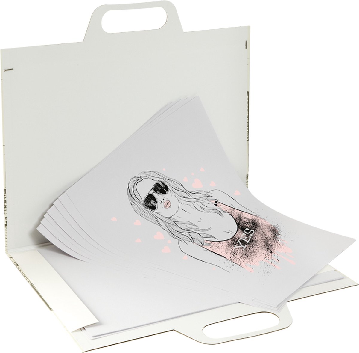 Nassau Fine Art Tekenmap A3 met elastieken - Inclusief 16 witte A3 ...