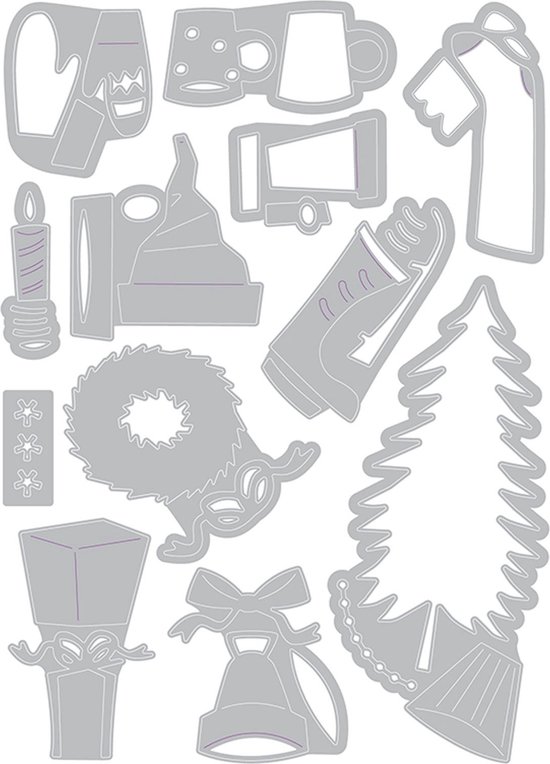 Sizzix Thinlits Snijmal - Feestelijke Dingen | bol