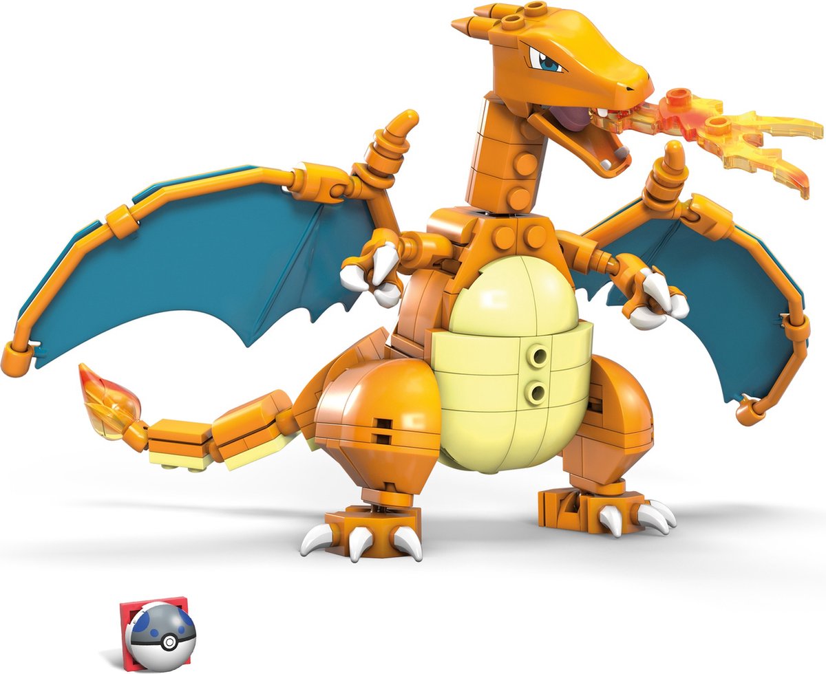 Mega Construx Pokémon Charizard bouwset - 222 bouwstenen | bol.com