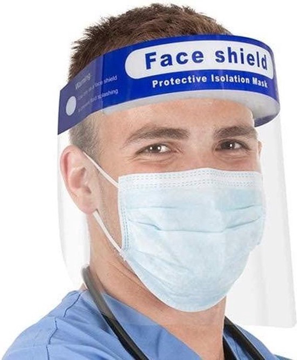 Saco Gelaatscherm met GRATIS 10 mondkapjes! -Face Mask - Gezichtscherm ...