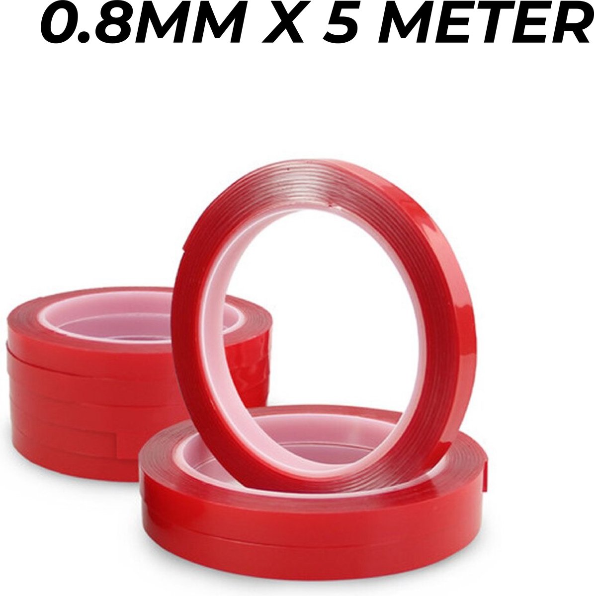 24ME® 5M Transparant Extra Sterk Dubbelzijdig Montage Tape - Met Bewaar Etui - Binnen... | bol.com