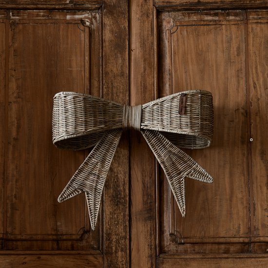 Riviera Maison Kerst Ornament - Rustic Rattan Jacky Bow Door Decoration ...