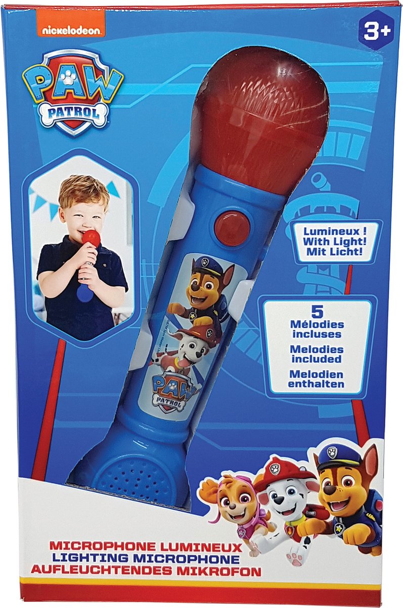 Lexibook Paw Patrol Microphone lumineux pour enfants, jeu musical, haut ...