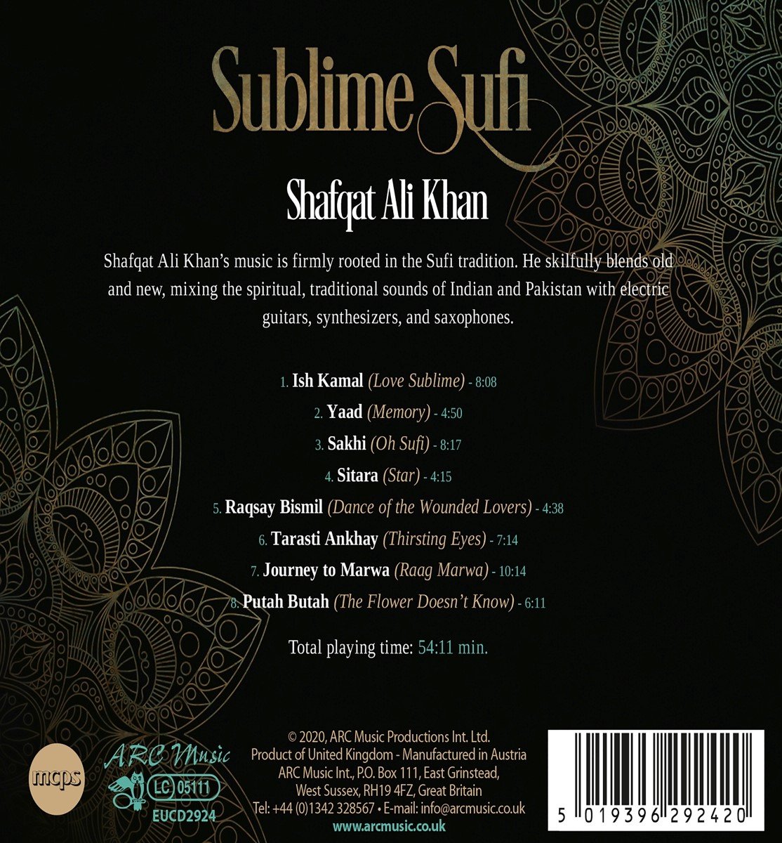 Shafqat Ali Khan - Sublime Sufi (CD), Shafqat Ali Khan | CD (album) | Muziek | bol.com