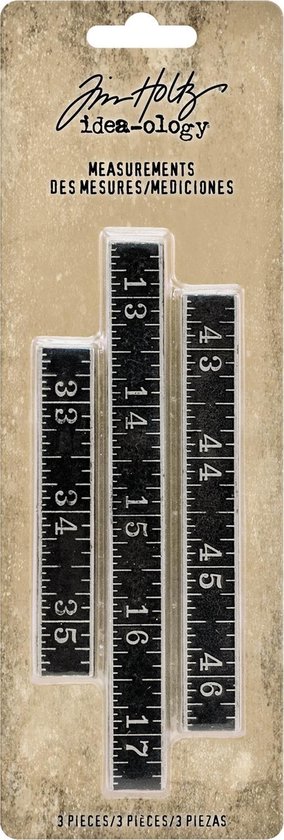 Tim Holtz measurements metal rulers x3 | bol
