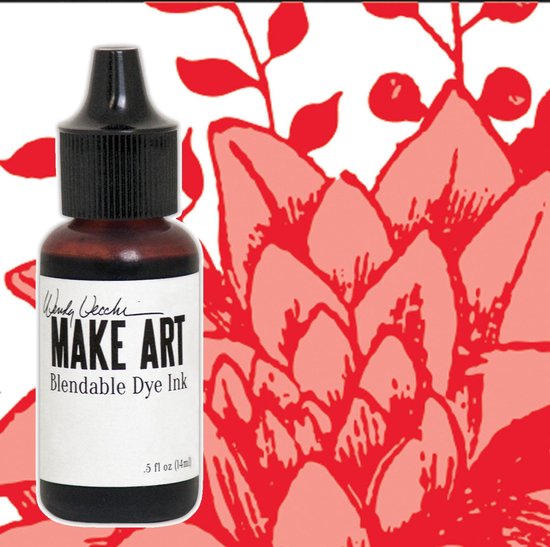 Ranger MAKE ART Dye Ink Pad Carnation Rood WVD64312 Wendy Vecchi | bol.com