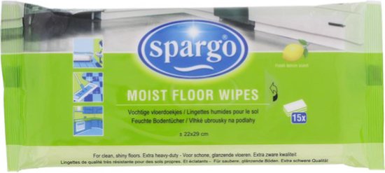 Spargo - Vochtige Vloerdoekjes - 15x Doekjes | bol