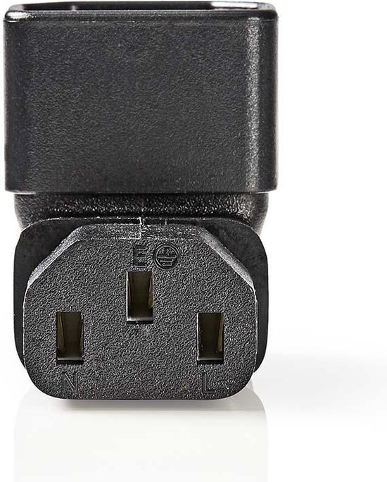 Nedis Verlengstekker - IEC-320-C13 - IEC-320-C14 - 90° Gehoekt ...