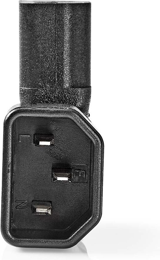 Nedis Verlengstekker - IEC-320-C13 - IEC-320-C14 - Links Gehoekt ...