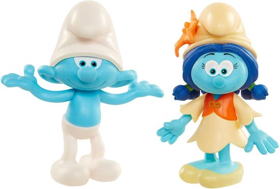 Smurfs The Lost Village Clumsy & Smurf Lily Figure (2 Pack) - de ...