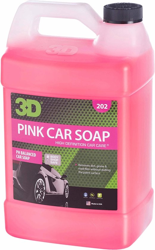 3D pink car soap - gallon | bol