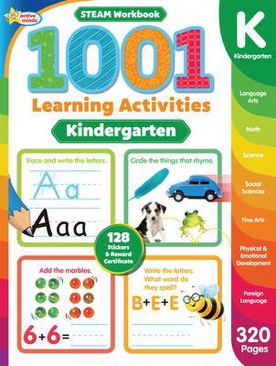Active Minds 1001 Kindergarten Learning Activities, Sequoia Children'S ...