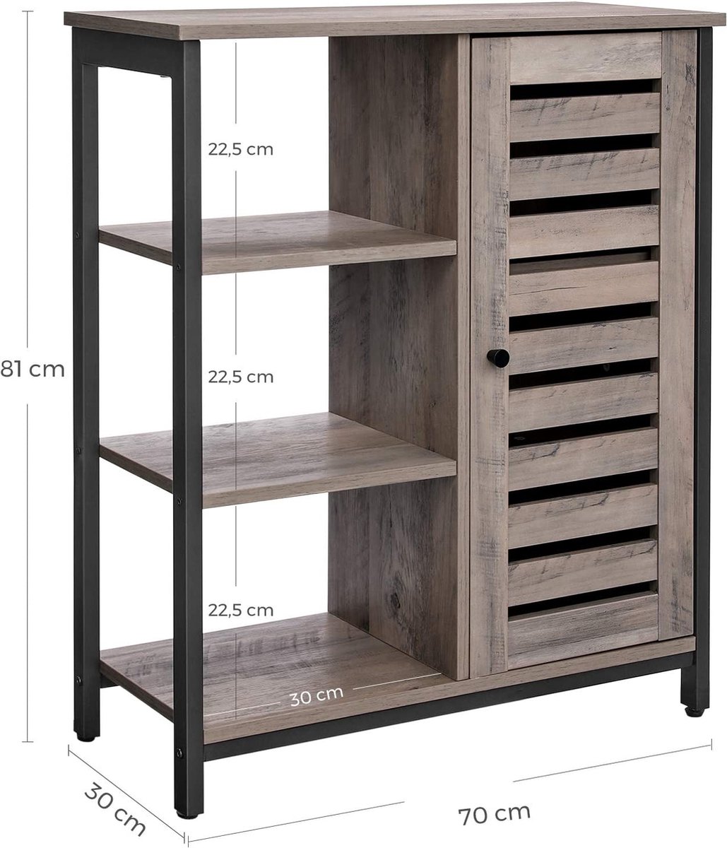 Dressoir met 3 open planken | bol.com