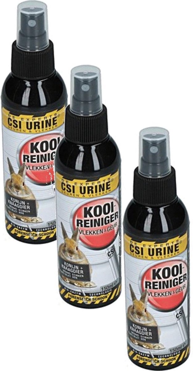 Csi Urine Cage Cleaner Spray - Désodorisant - 3 x 150 ml | bol.com